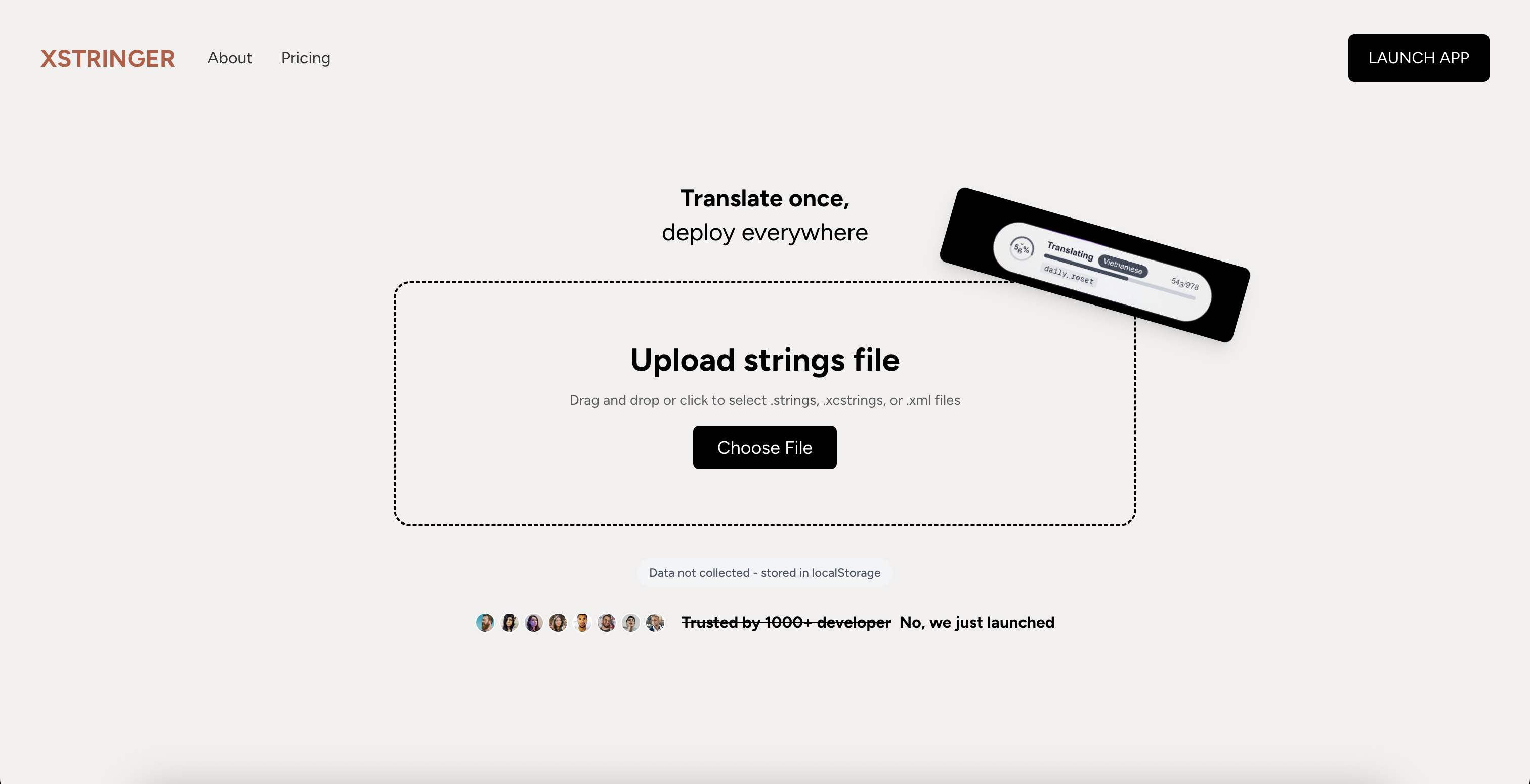XStringer - Multilingual Translation Tool for iOS & Android Apps | .strings, .xcstrings, XML